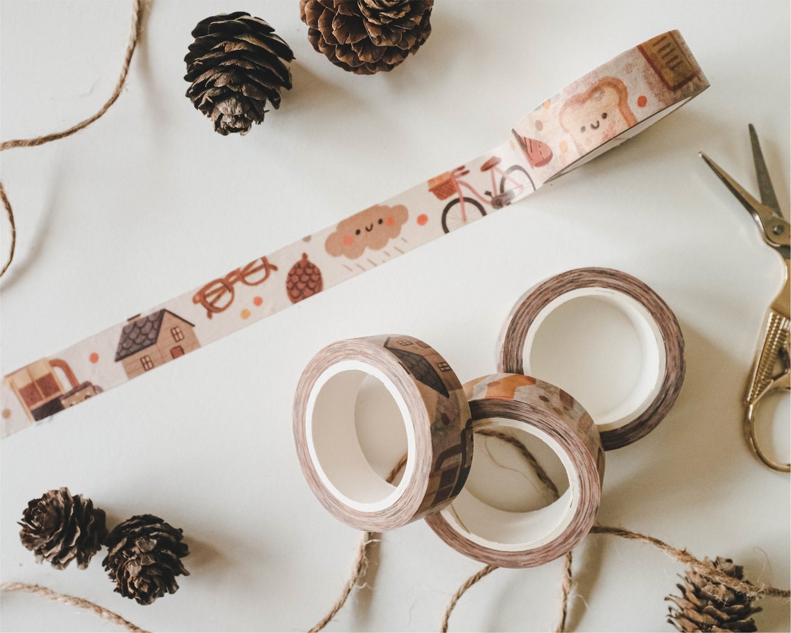 Set of 2 Cozy Autumn Washi Tapes 10m X 15mm Cute Autumn Fall - Etsy