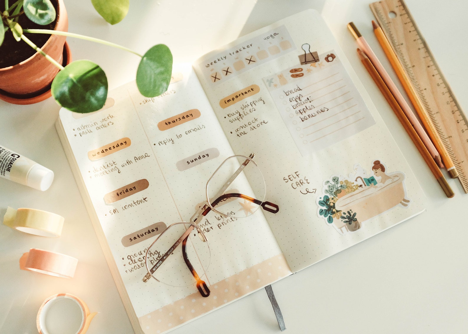 Slow Living Bullet Journal Printable Kit Cute Illustrated - Etsy