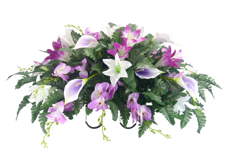 Cemetery Saddle - Spring Cemetery Flowers - Cemetery Decoration -flower ...