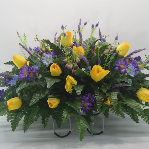 Spring Cemetery Flowers flower for Cemetery-grave Site - Etsy
