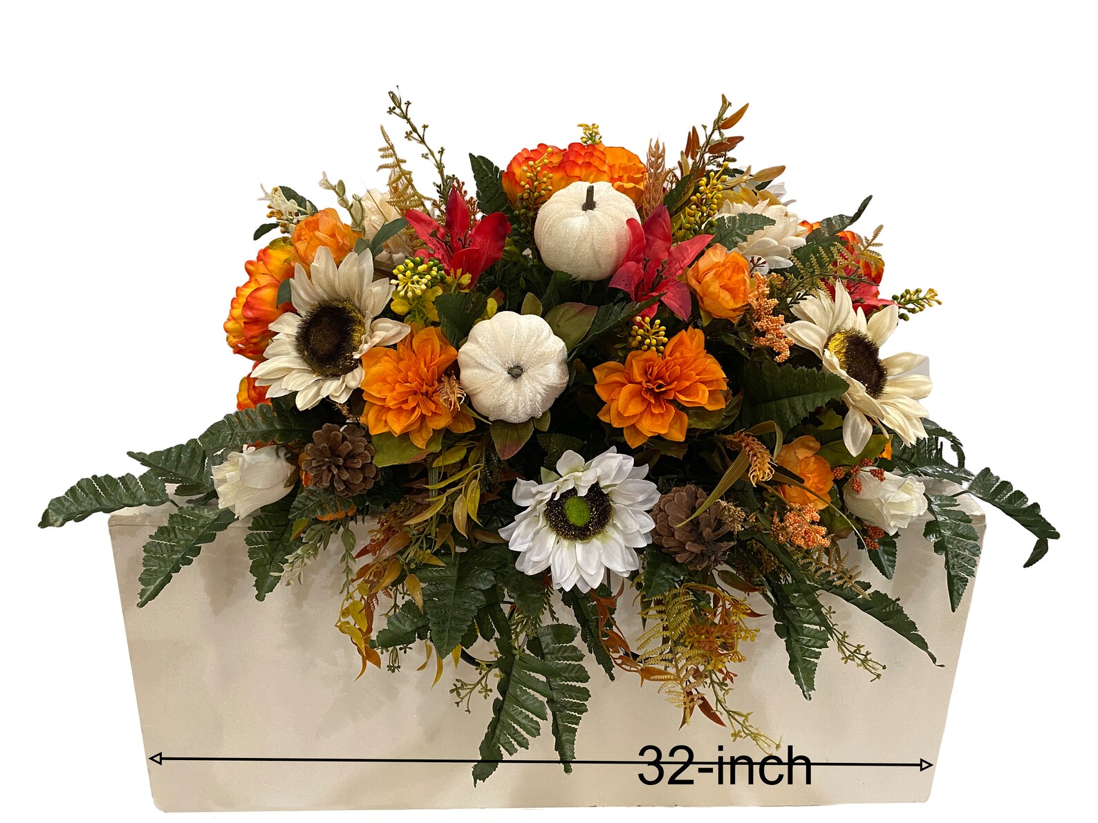 Autumn Mix Cemetery Saddle Fall Cemetery Flowers Cemetery - Etsy