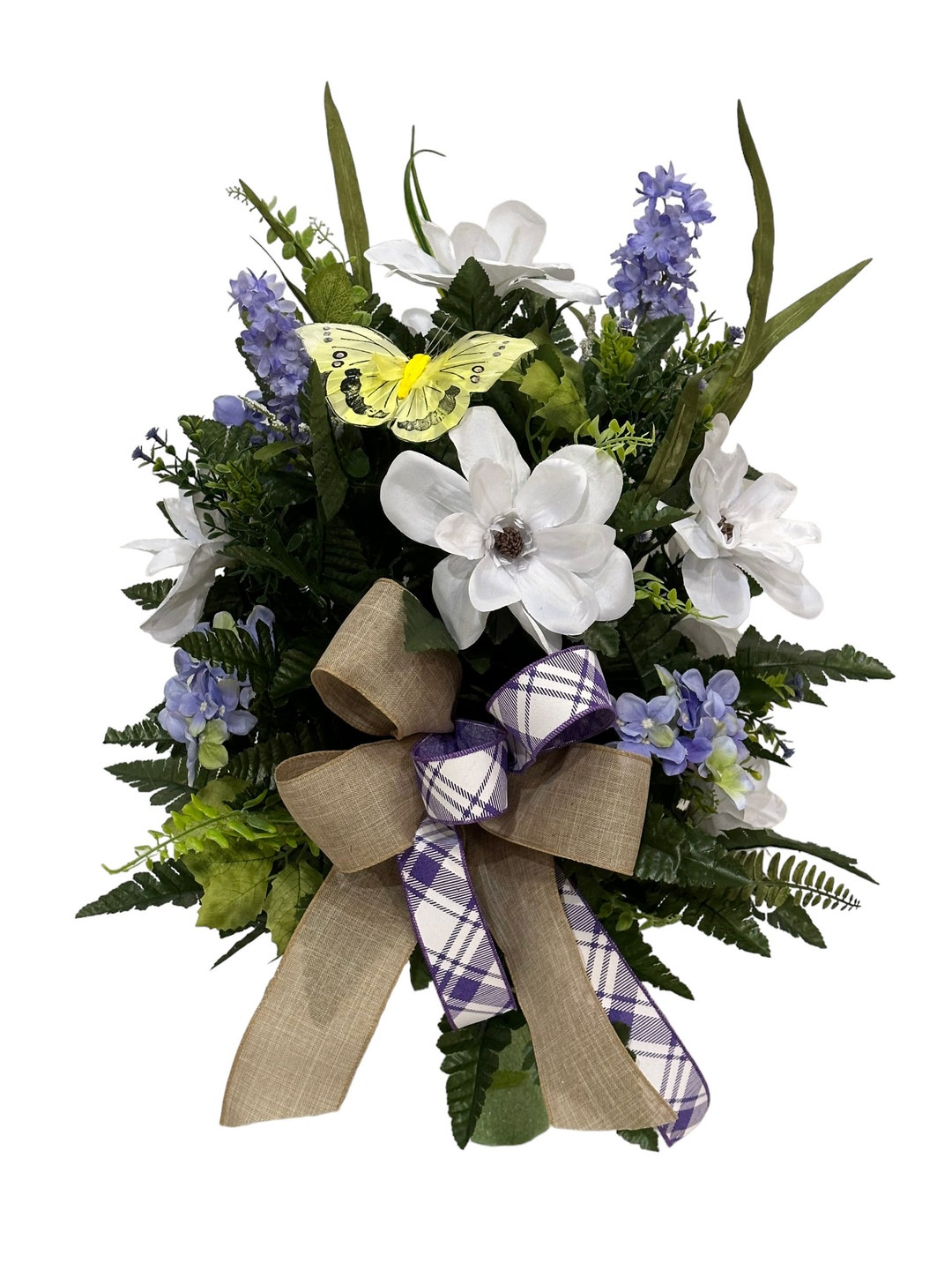 360 Degree All Around Spring Vase Flower - Cemetery Flowers -cemetery ...