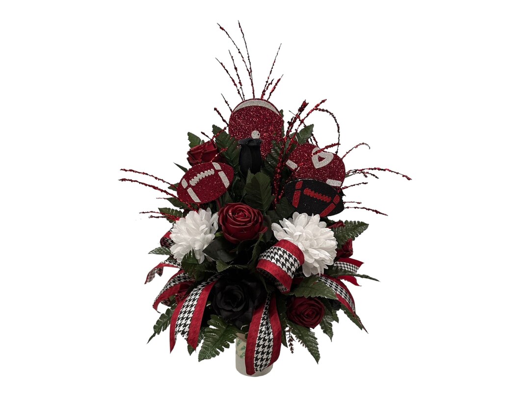 Football 360-degree All-around Flower - Cemetery Flowers~cemetery ...