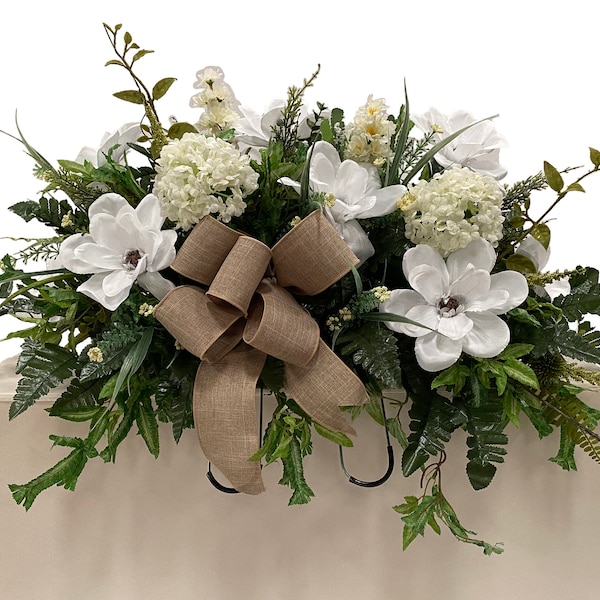 Headstone Saddle Flowers - Etsy