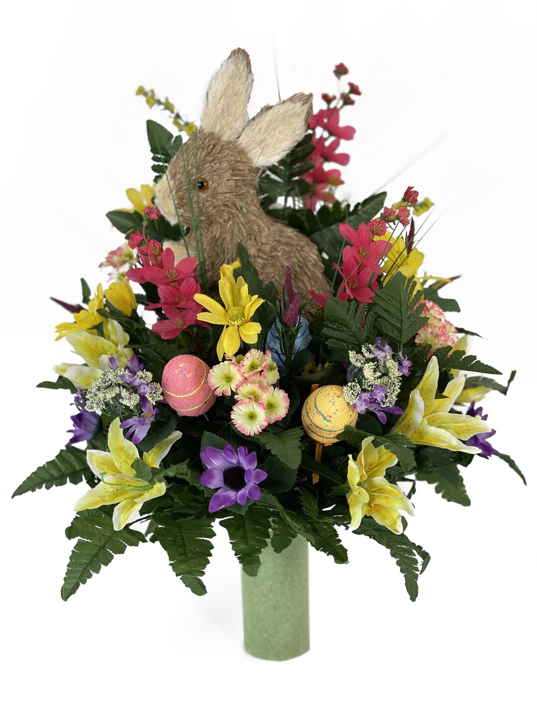 Easter Vase Flower Cemetery Flowers Spring Cemetery - Etsy