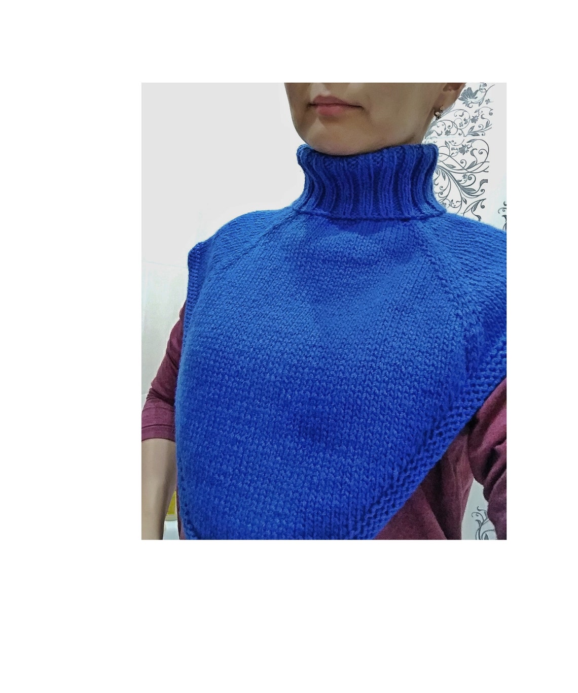 KNITTING PATTERN knit dickey easy knit turtleneck PDF | Etsy