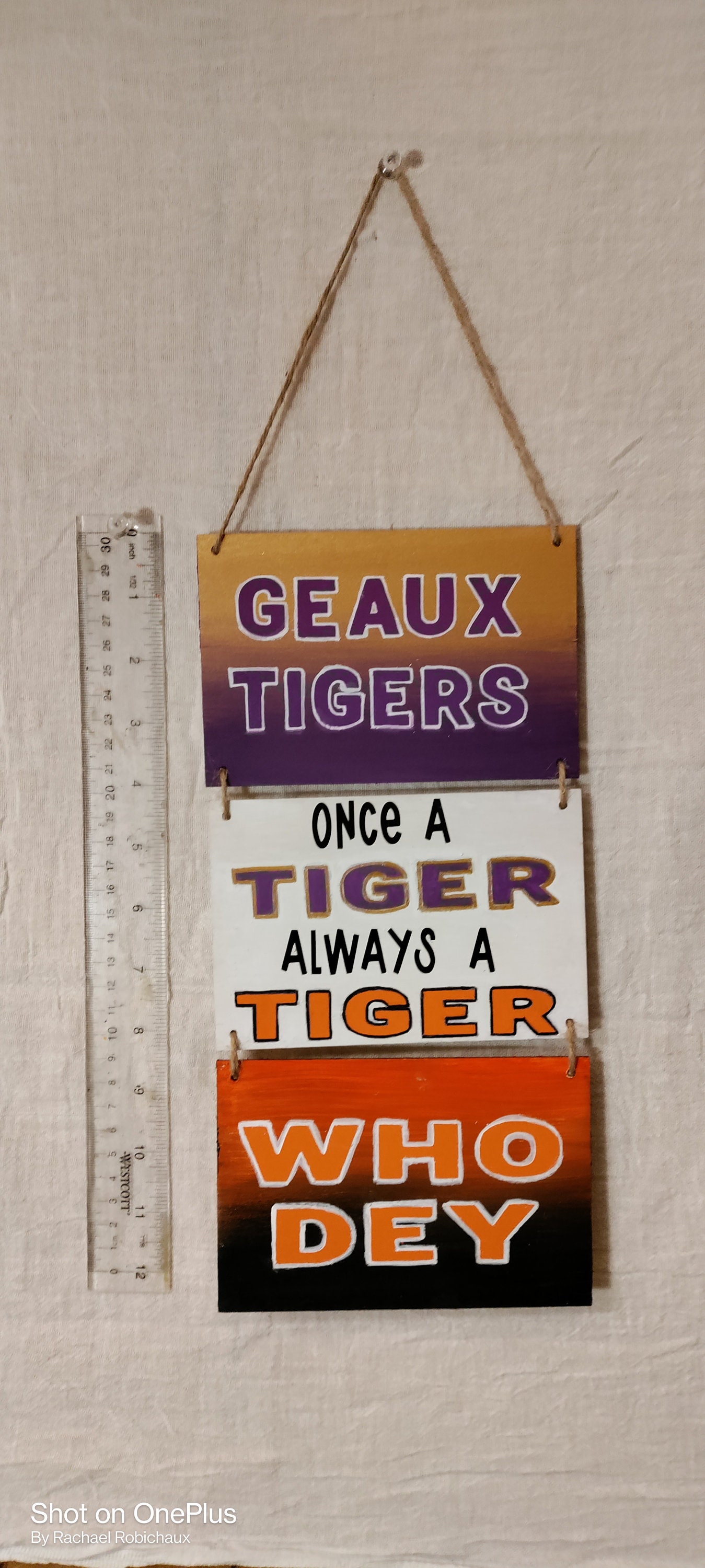 Geaux Tigers/who Dey Sign - Etsy