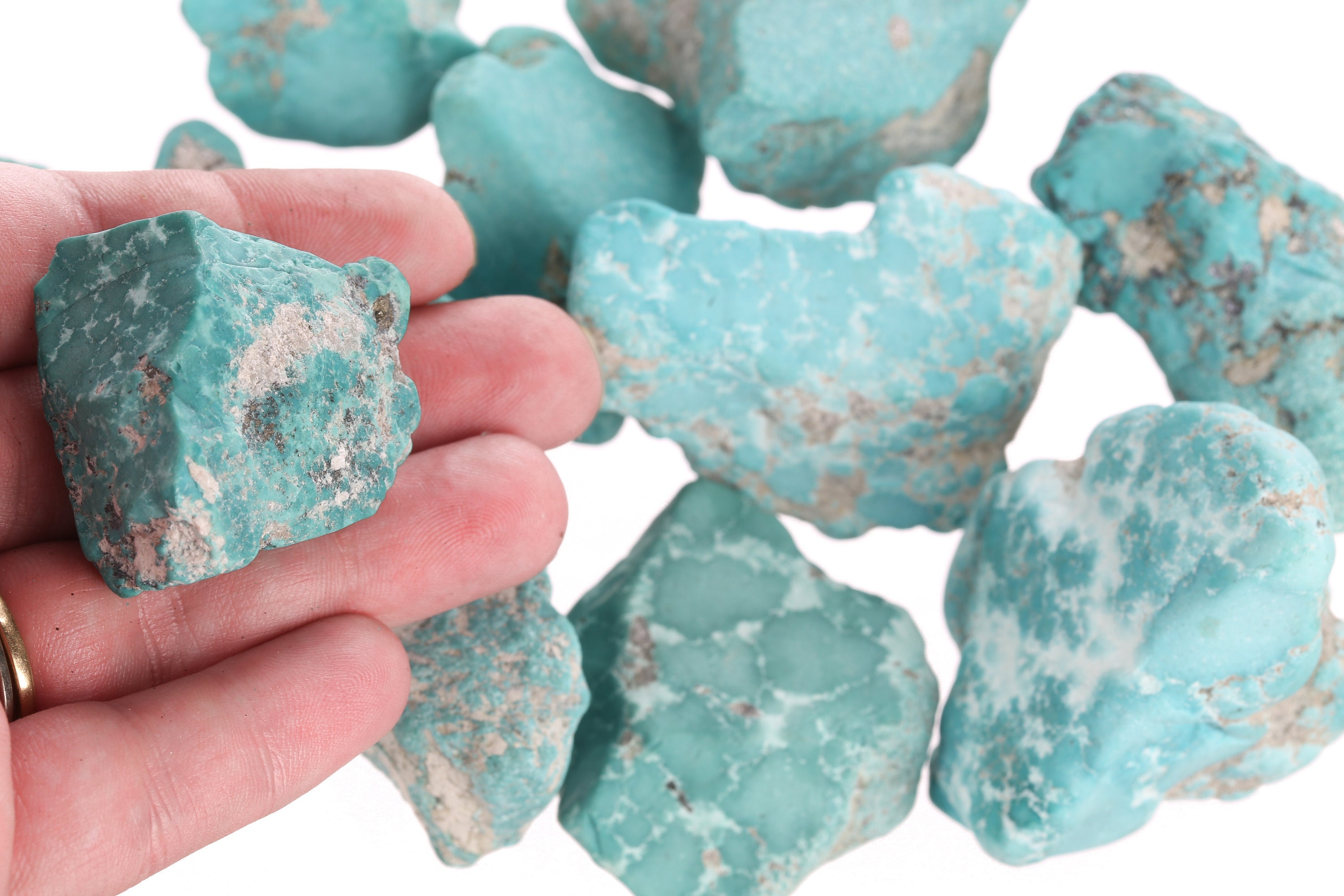 Large Raw Turquoise Pieces December Birthstone Bulk Rough | Etsy
