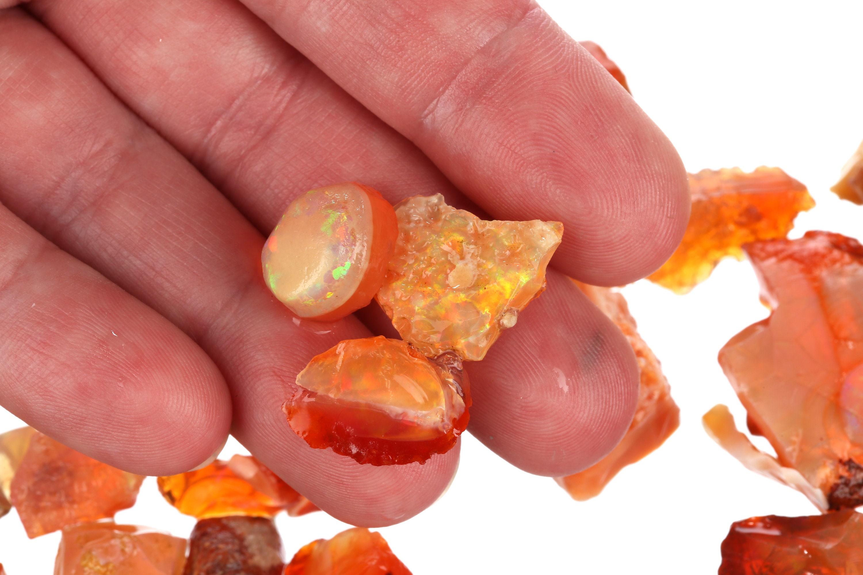 Raw Mexican Opal Pieces, Raw Opal Crystals, Mexican Opal, Rough ...