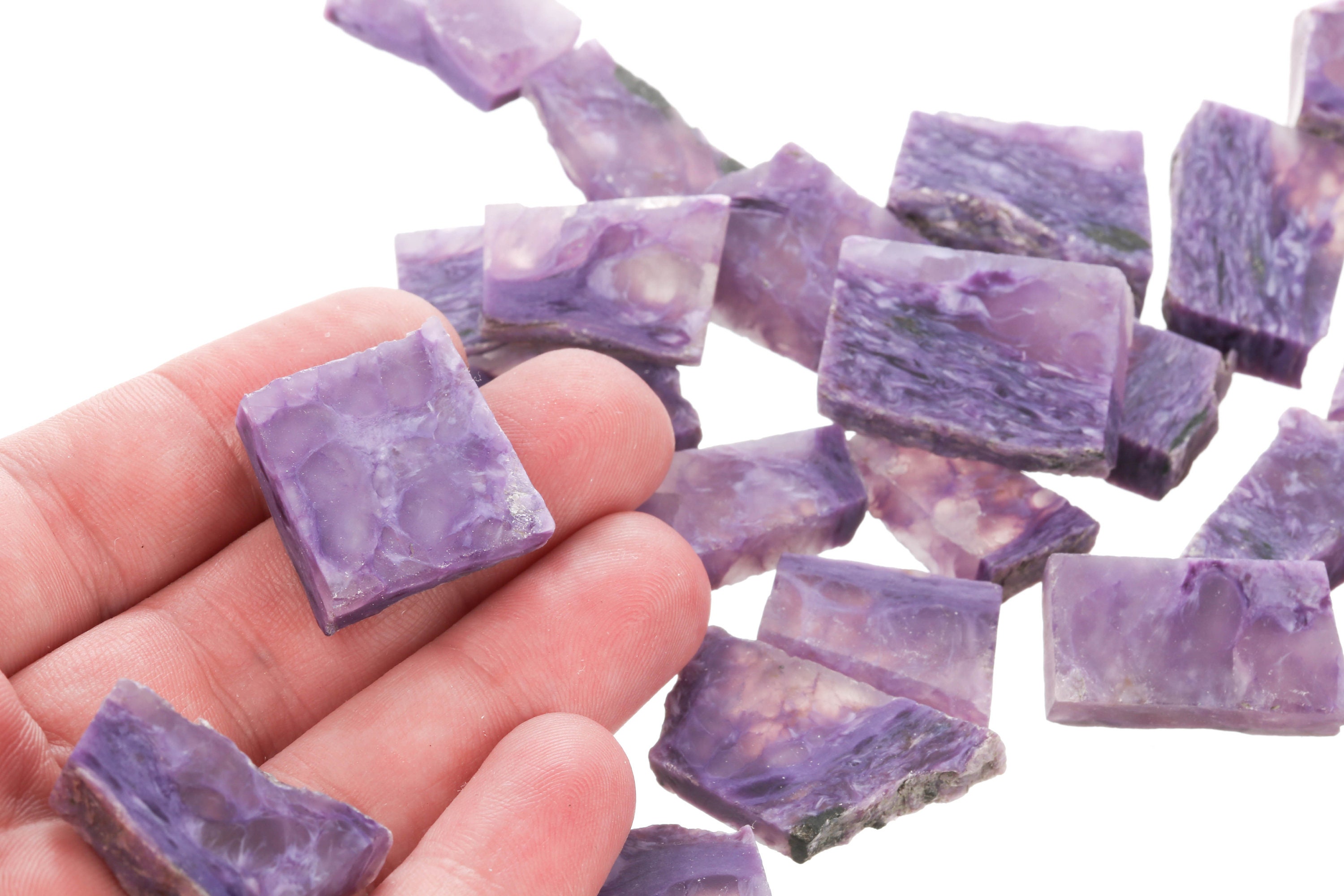 Raw Charoite Pieces Rough Charoite Genuine Charoite Crystal | Etsy