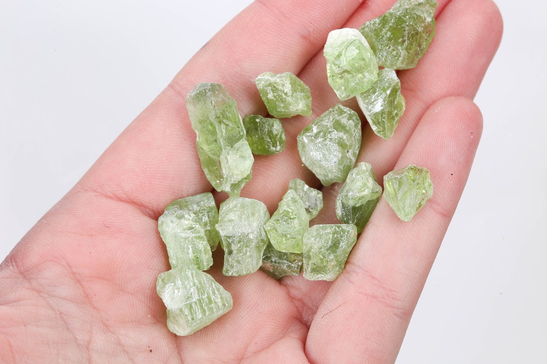Raw Peridot Pieces, Rough Natural Peridot, Peridot Chips, Undrilled ...