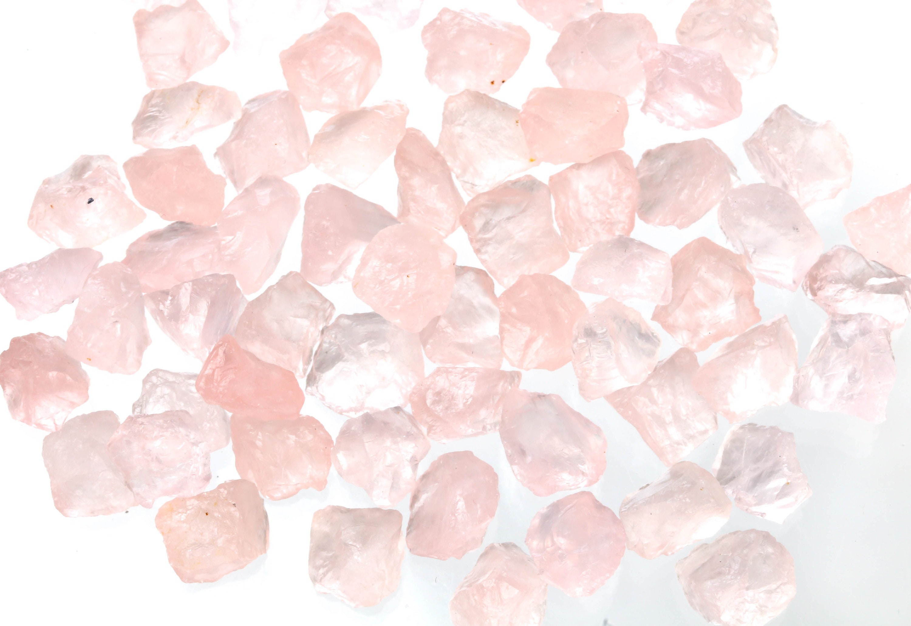 Small Raw Rose Quartz Pieces Rough Rose Quartz Genuine Uncut | Etsy