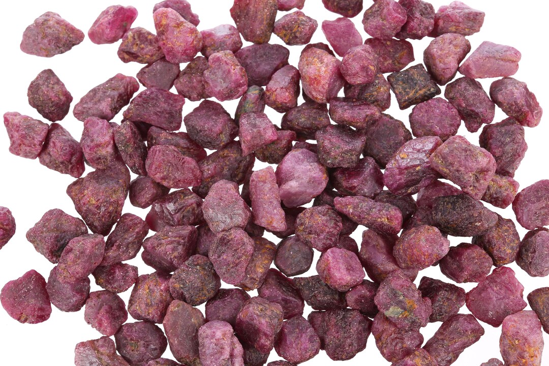 Raw Ruby Pieces, Rough Ruby, Genuine Uncut Ruby Crystal, July ...
