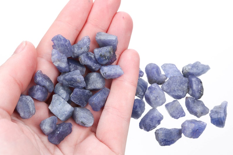 Raw Tanzanite Pieces Rough Tanzanite Genuine Tanzanite | Etsy