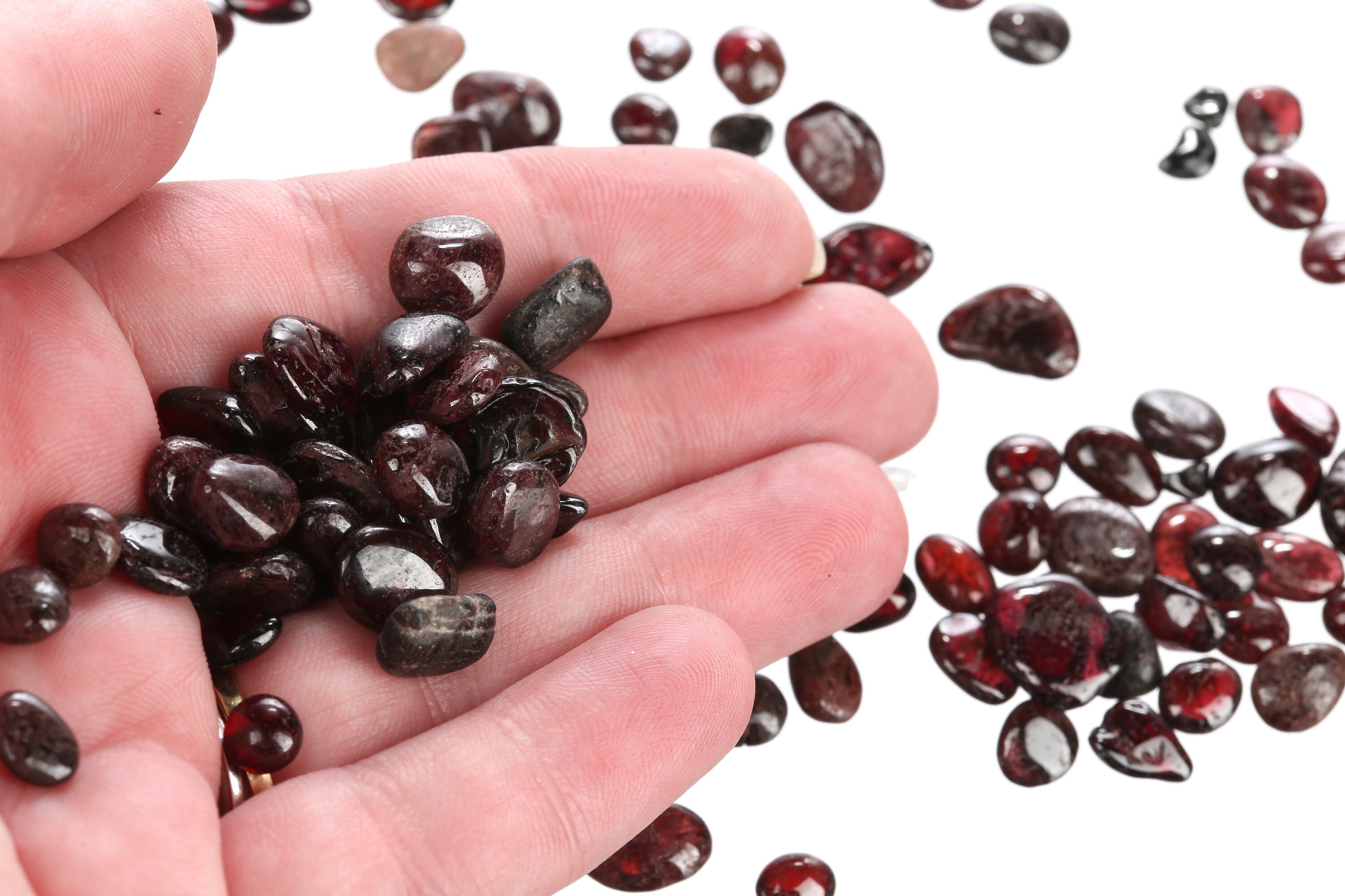 Tumbled Garnet Pieces Raw garnet Genuine Uncut Garnet | Etsy