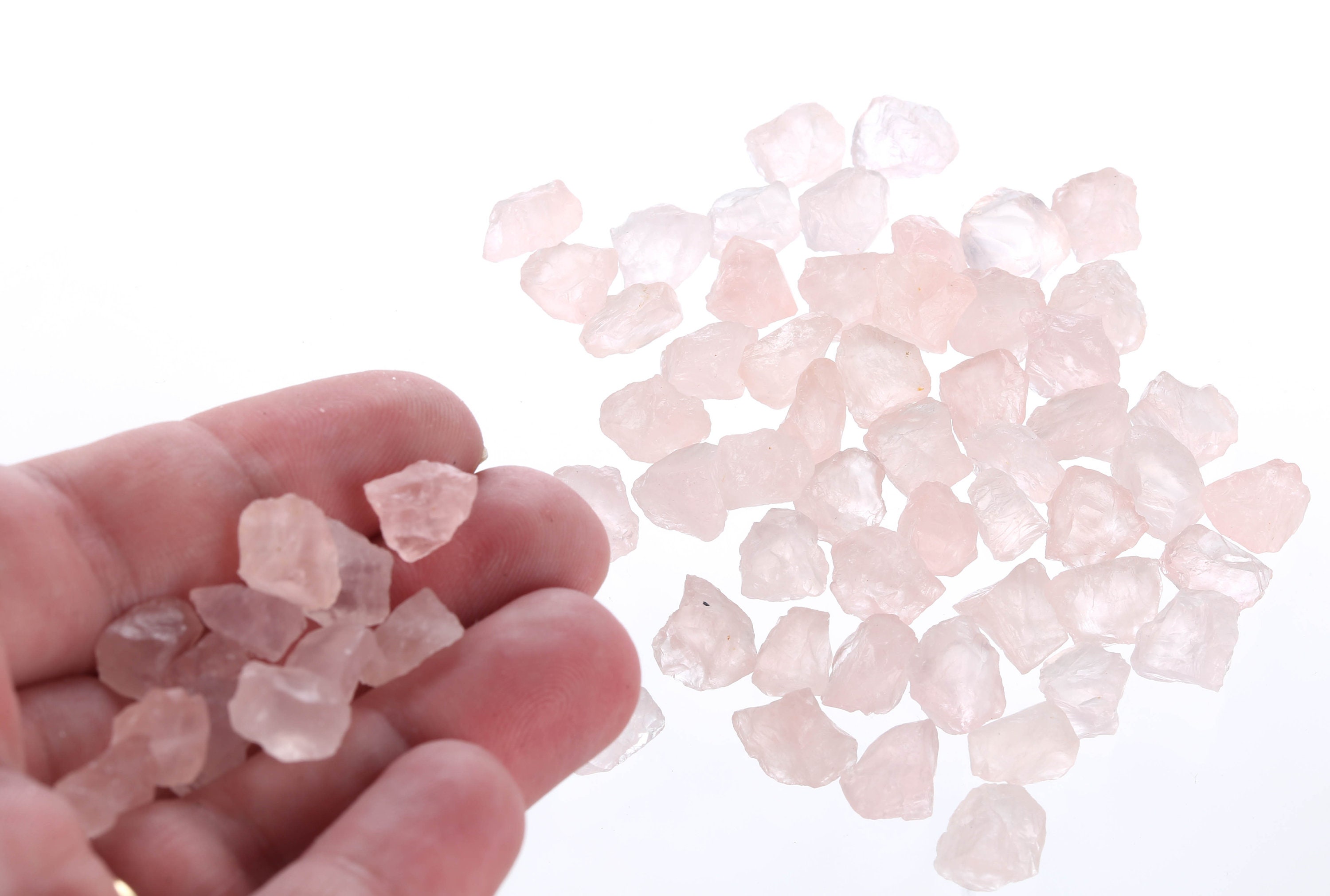 Small Raw Rose Quartz Pieces Rough Rose Quartz Genuine Uncut | Etsy