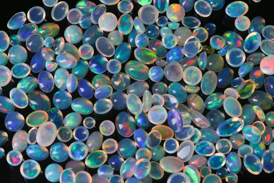 Mini Raw Ethiopian Welo Opal Cabochons: Natural African Opal Gemstones ...