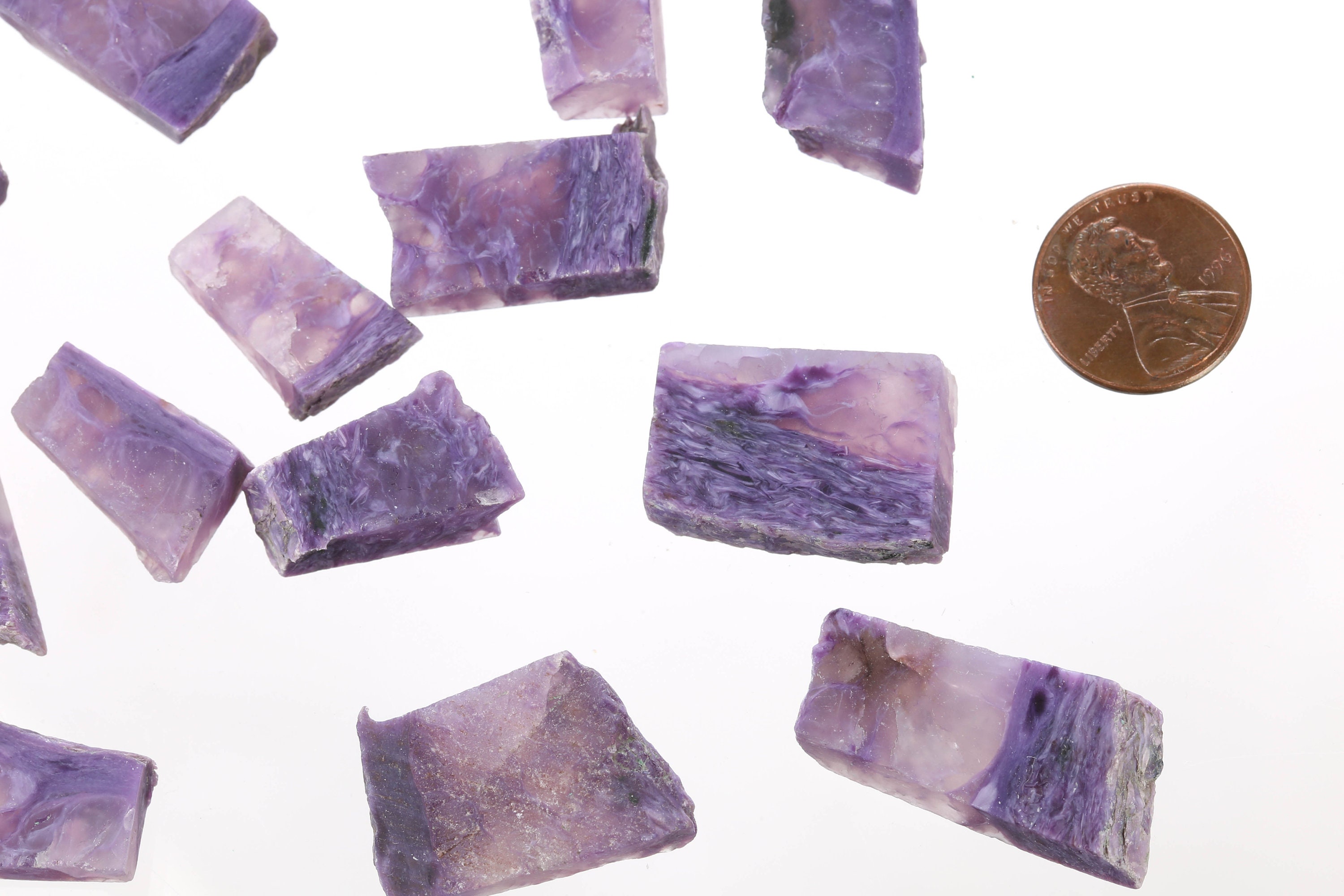 Raw Charoite Pieces Rough Charoite Genuine Charoite Crystal | Etsy