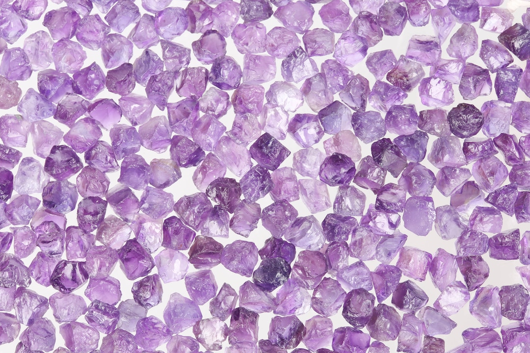 Mini Raw Amethyst Pieces: Uncut Purple Gemstones, February Birthstone ...