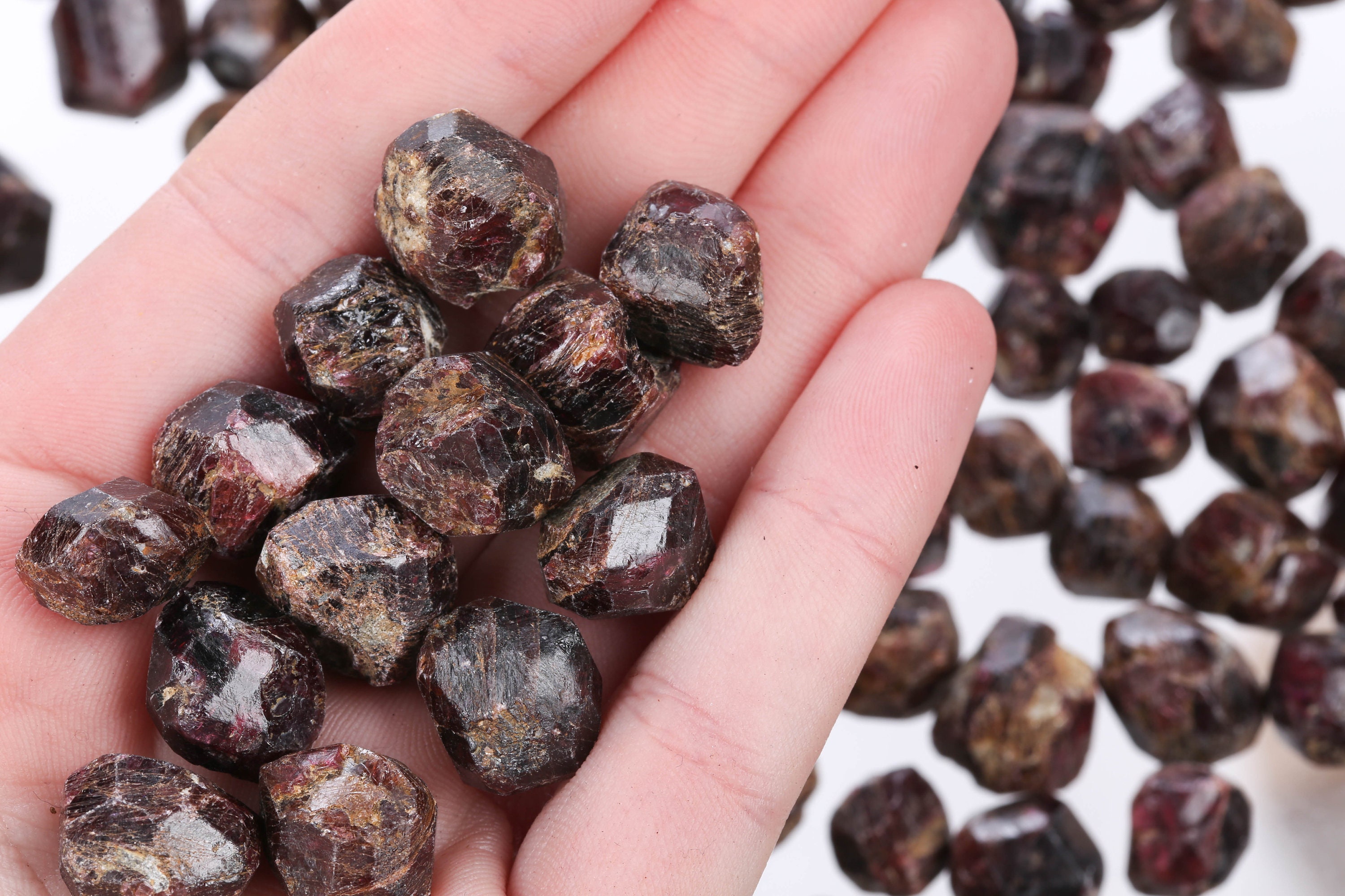 Rough Garnet Pieces, Raw Garnet, Genuine Uncut Garnet Crystal, January Birthstone, Healing ...