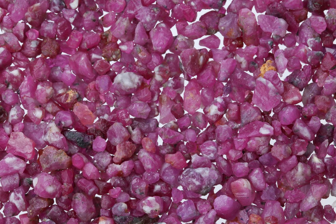 Raw Ruby Pieces, Rough Ruby, Genuine Uncut Ruby Crystal, July ...