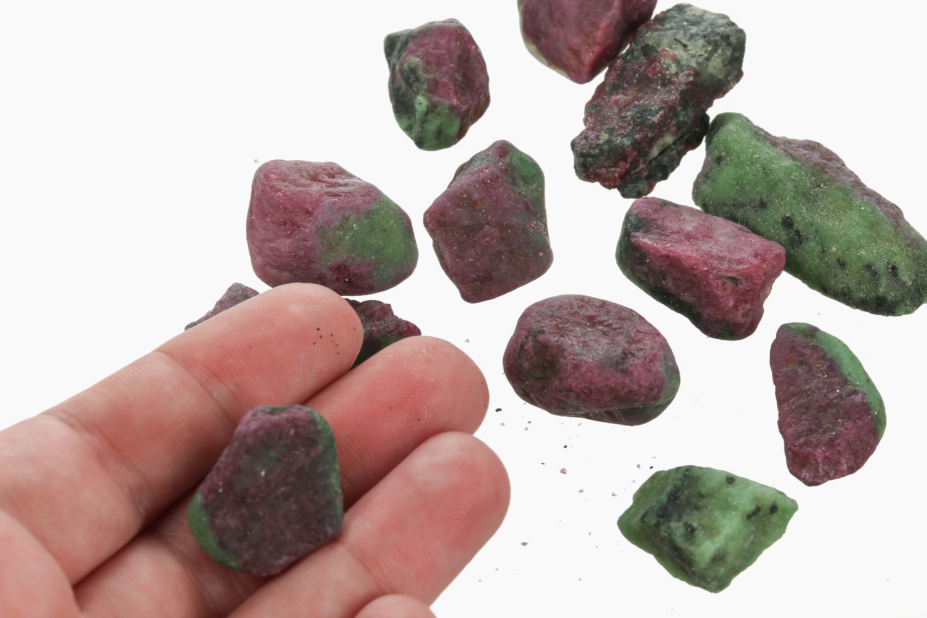 Large Raw Ruby Zoisite Pieces, Rough Ruby Zoisite, Anyolite, Genuine ...
