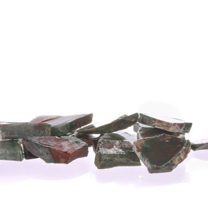 Raw Bloodstone Slices, Rough Bloodstone, Genuine Bloodstone Crystal ...