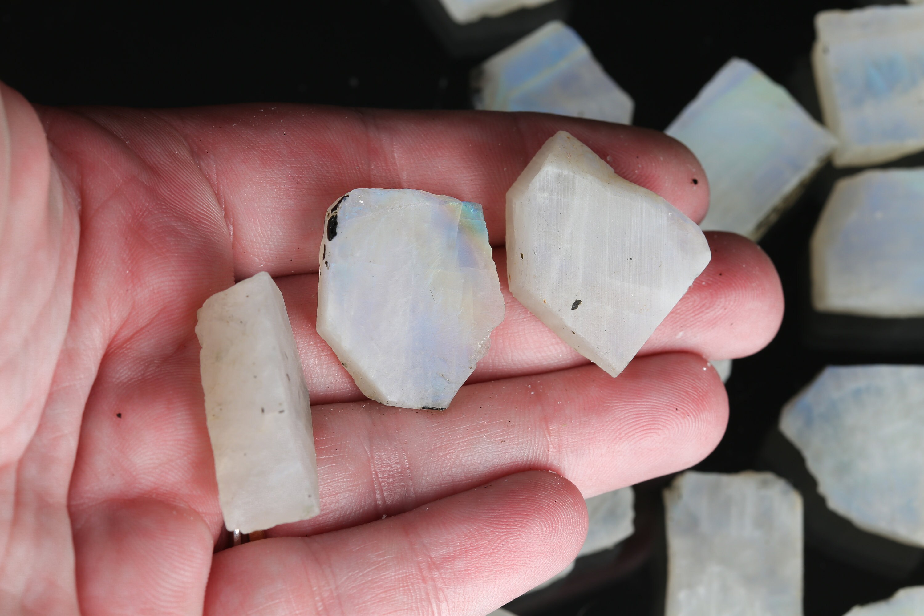 High Quality Raw Moonstone Pieces Rough Moonstone Slabs June - Etsy