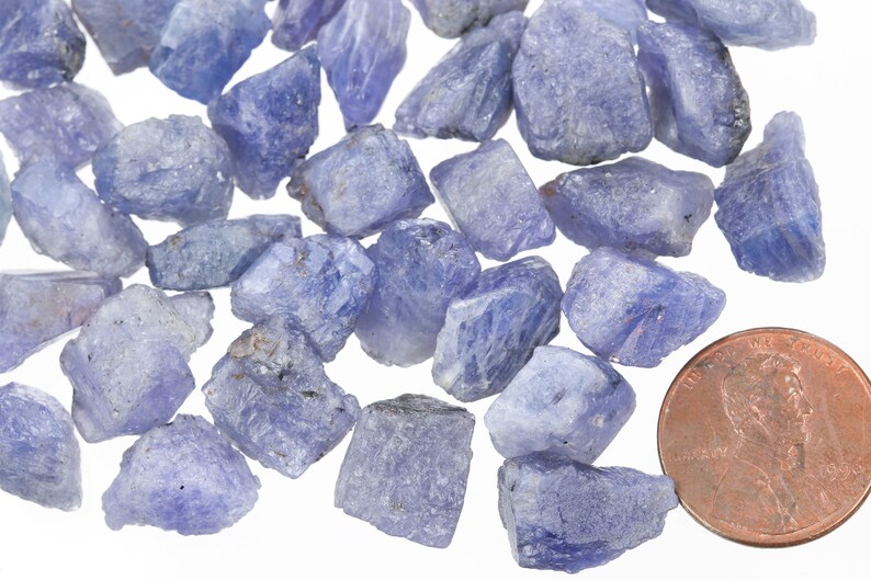 Raw Tanzanite Pieces Rough Tanzanite Genuine Tanzanite | Etsy