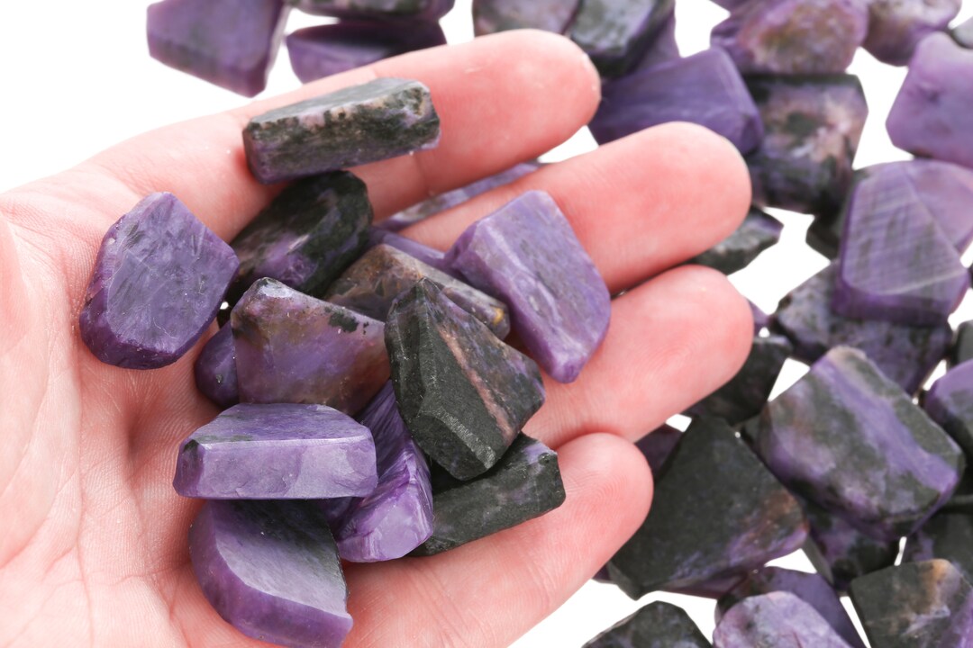 Small Raw Charoite Pieces, Rough Charoite, Genuine Charoite Crystal ...