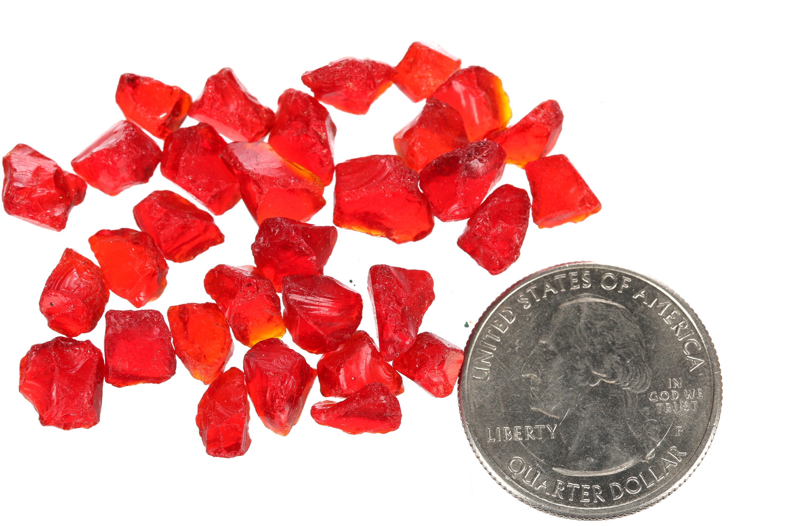 Small Raw Ruby Colored Quartz Pieces Rough Ruby Quartz | Etsy