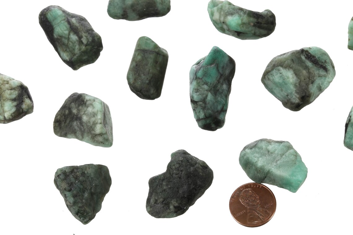 Large Raw Emerald Pieces Rough Emerald Genuine Emerald - Etsy