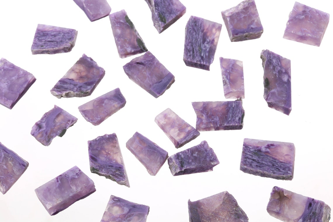 Raw Charoite Pieces Rough Charoite Genuine Charoite Crystal | Etsy