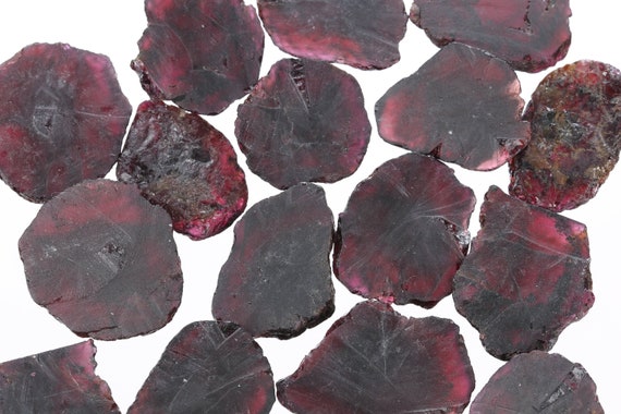 Large Raw Garnet Slices Rough Garnet Genuine Uncut Garnet | Etsy
