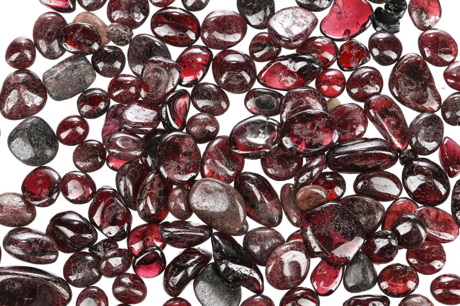 Tumbled Garnet Pieces, Raw Garnet, Genuine Uncut Garnet Crystal ...