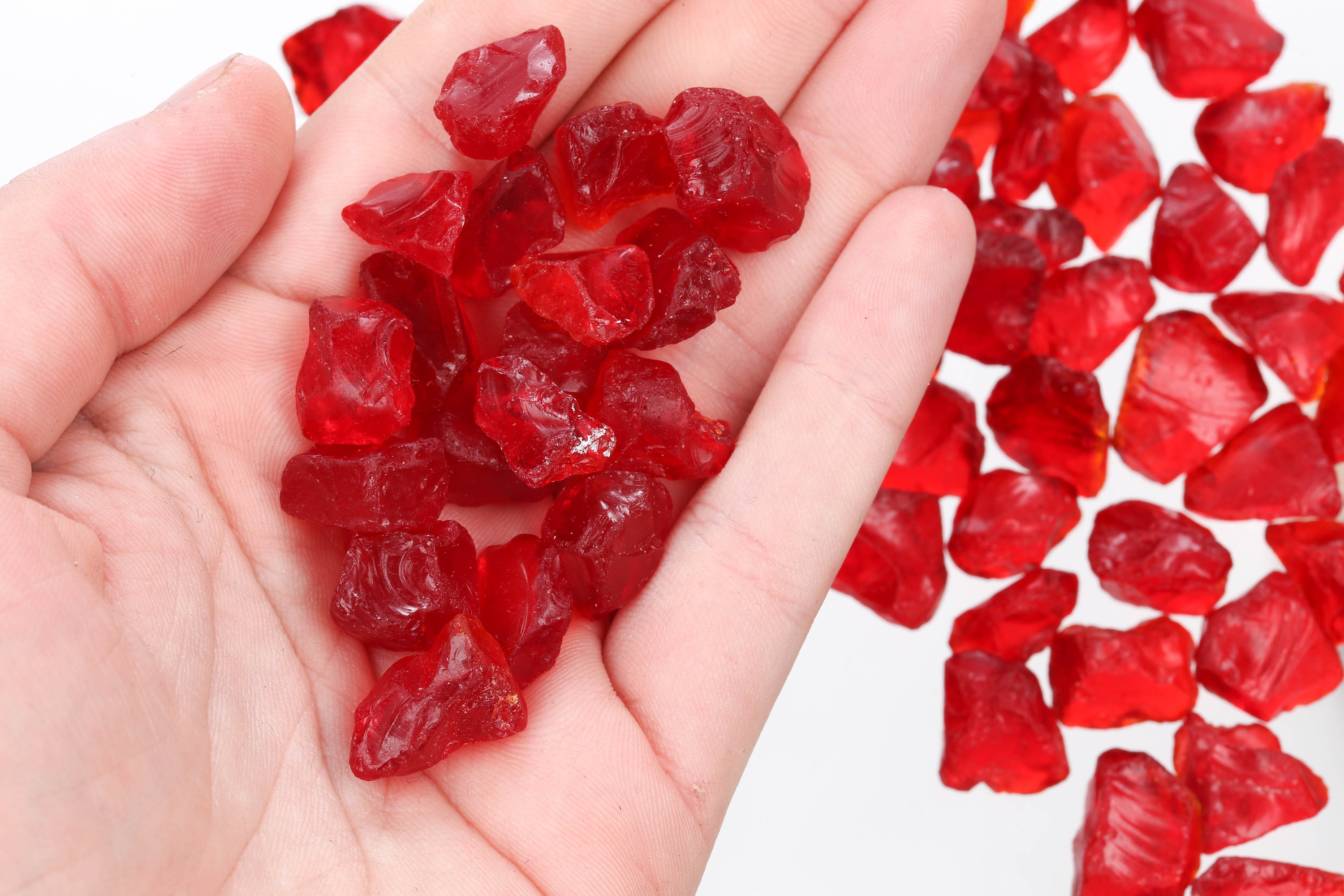 Raw Ruby Quartz Pieces Rough Ruby Quartz Genuine Uncut Ruby Etsy