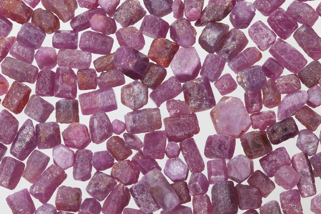 Small Raw Ruby Pieces, Rough Ruby, Genuine Uncut Ruby Crystal, July ...