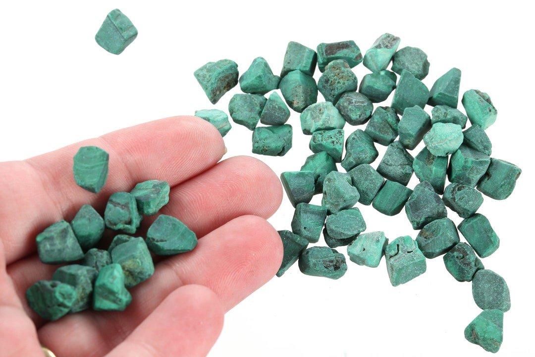 Small Raw Malachite Pieces, Rough Malachite, Genuine Malachite Crystal ...