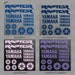 YAMAHA Raptor Sticker Sticker Quad Decal ATV 14pcs Pieces Pieces - Etsy