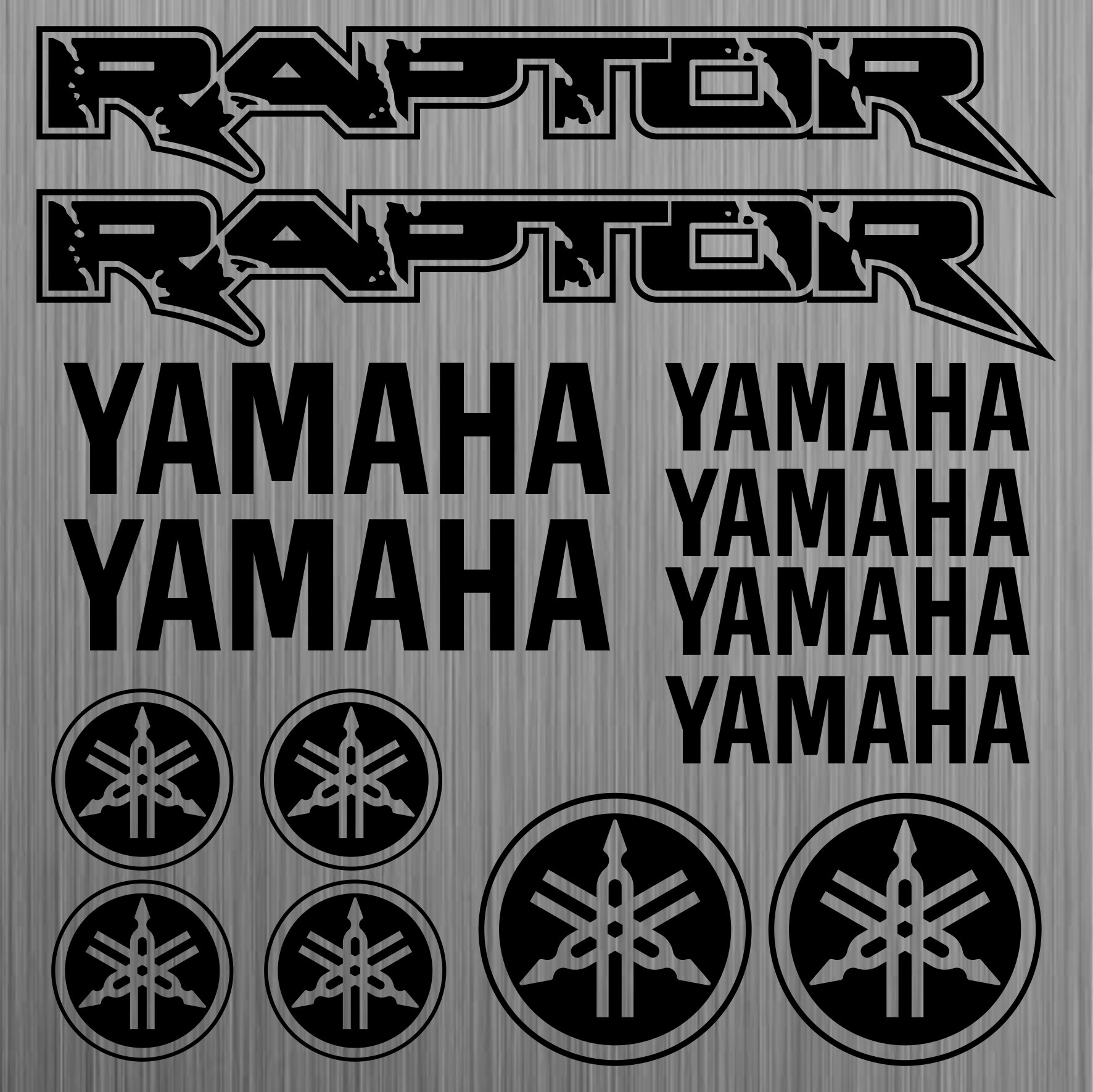 YAMAHA Raptor Sticker Sticker Quad Decal ATV 14pcs Pieces Pieces - Etsy