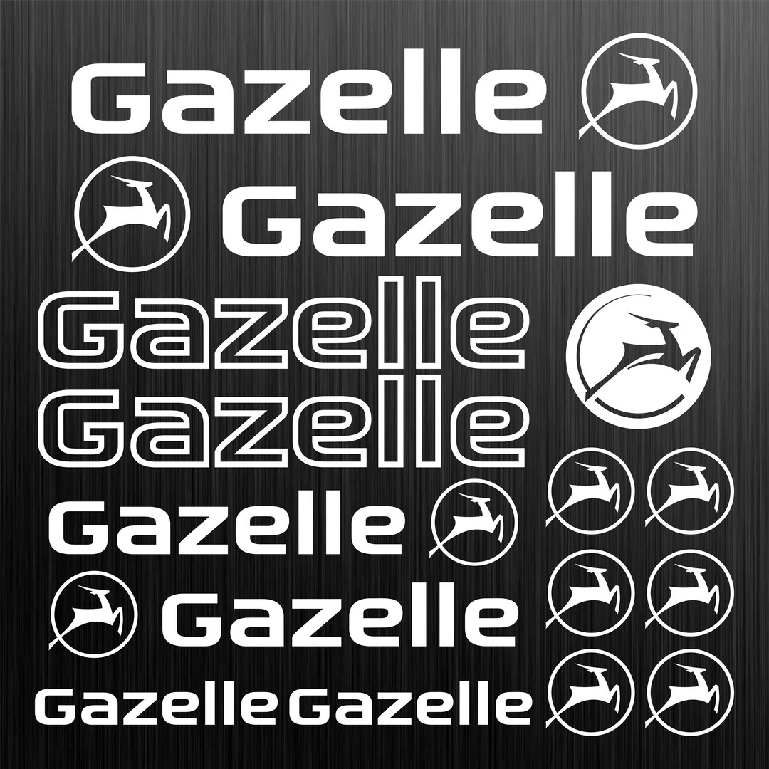 Gazelle Aufkleber Sticker Decal Fahrrad Bike 15 Stücke Pieces - Etsy