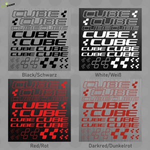 CUBE Old Aufkleber Sticker Fahrrad Bike Mtb Bmx Road 22 Stücke Pieces ...