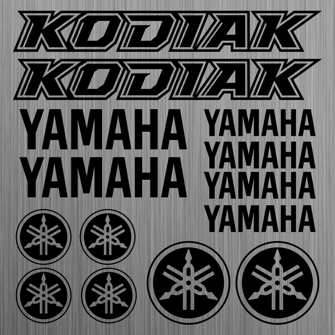 YAMAHA KODIAK Sticker Sticker Quad Decal ATV 14pcs Pieces - Etsy
