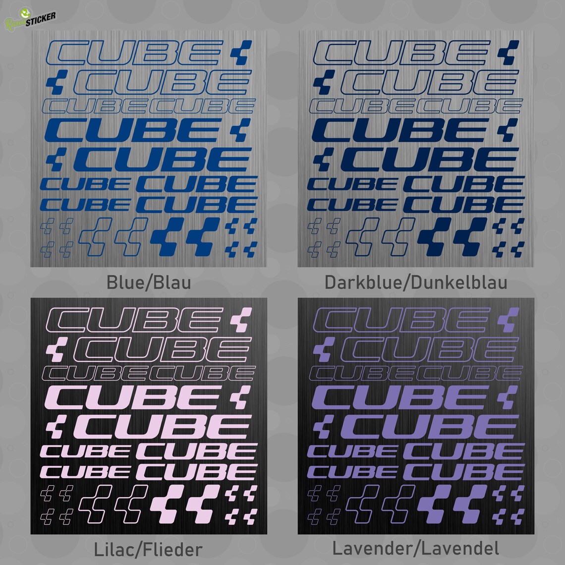 CUBE Old Aufkleber Sticker Fahrrad Bike Mtb Bmx Road 22 Stücke Pieces ...