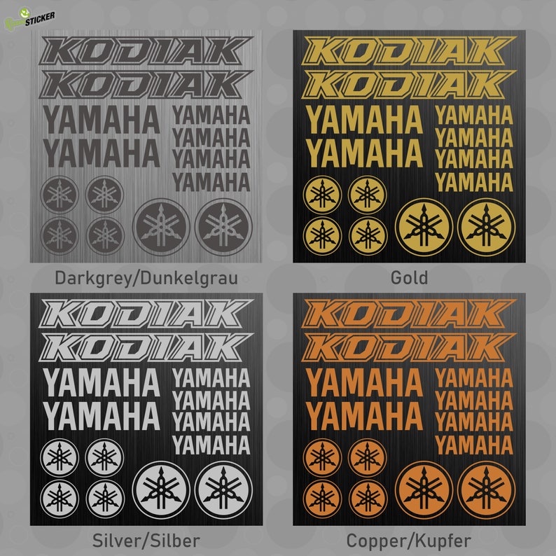 YAMAHA KODIAK Sticker Sticker Quad Decal ATV 14pcs Pieces - Etsy
