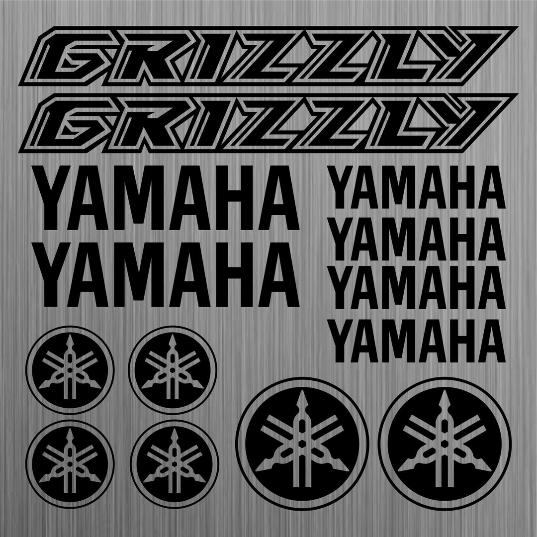 YAMAHA GRIZZLY Sticker Sticker Quad Decal ATV 14pcs Pieces - Etsy