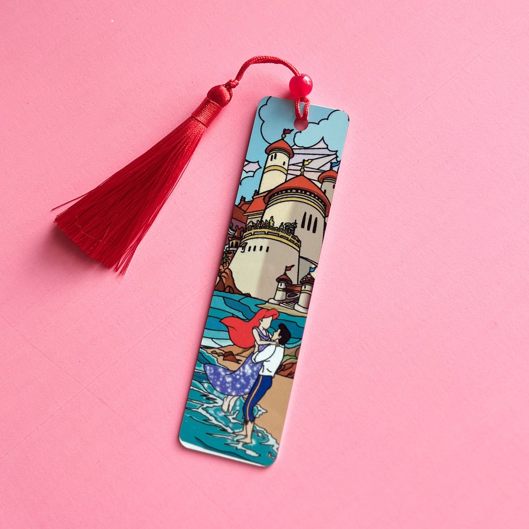 The Little Mermaid Bookmark/ Stained Glass Ariel and Eric, Handmade ...