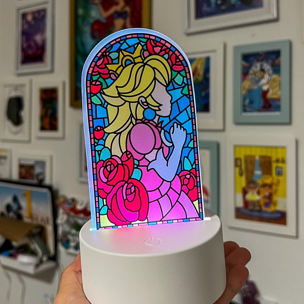 Princess Peach Lamp - Etsy