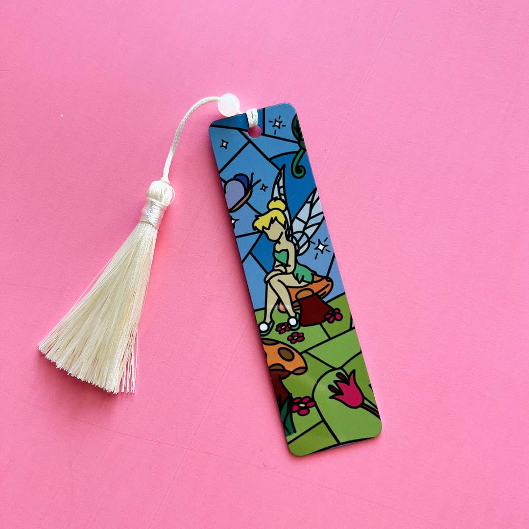 Tinkerbell Bookmark, Faux Stained Glass, Handmade Disney Gift - Etsy