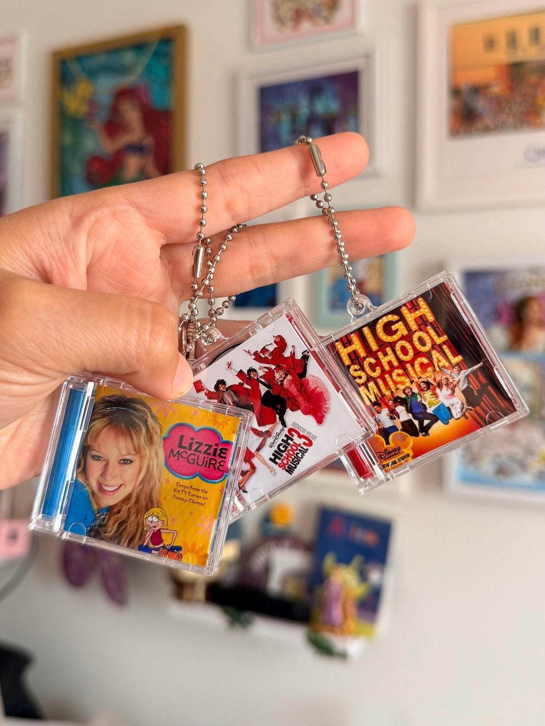 Nostalgia Miniature CD Album Keychains - Plays Your Favorite Music With ...